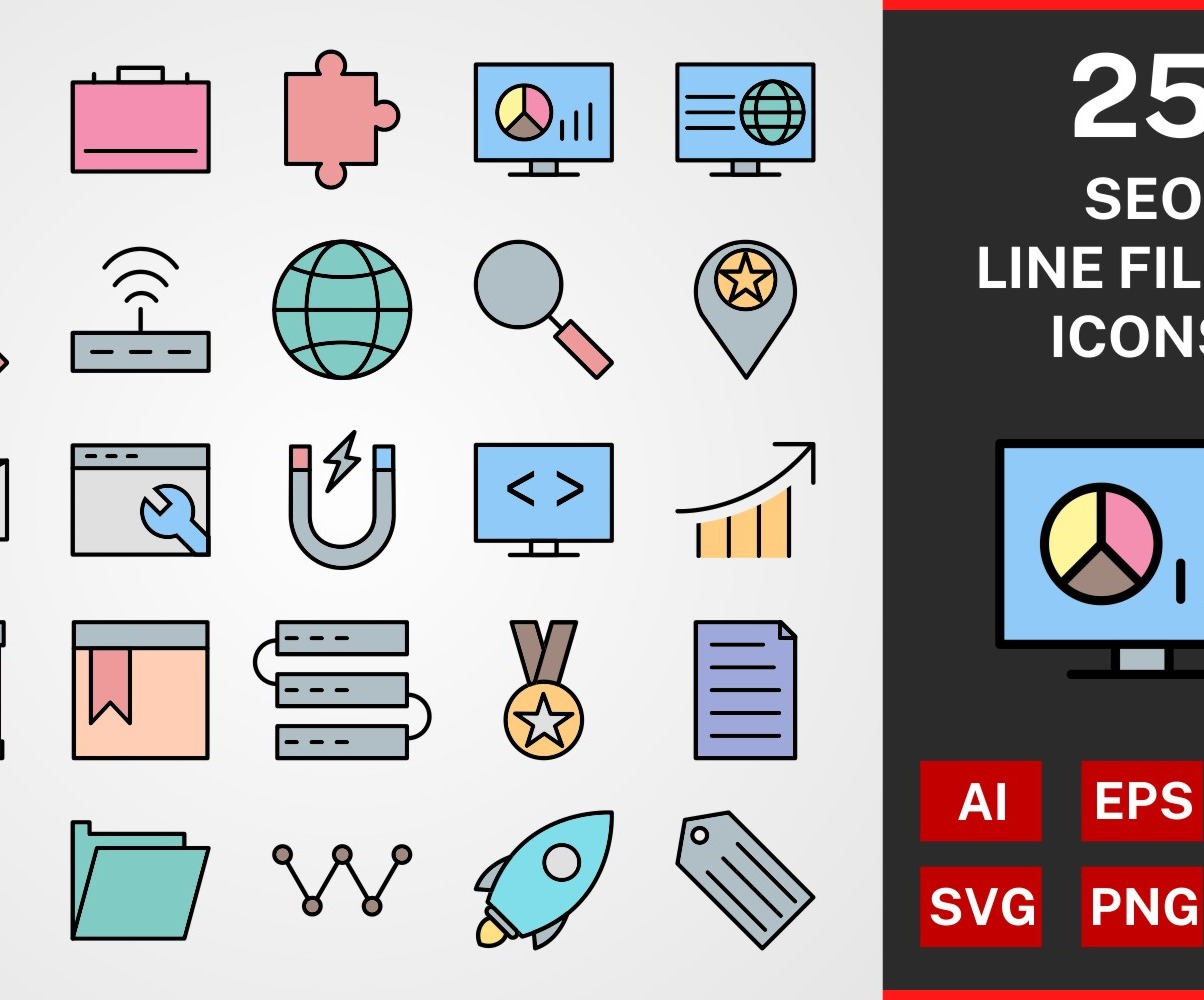 Plantilla de Conjunto de Iconos #114714 para Sitio de Gráficos