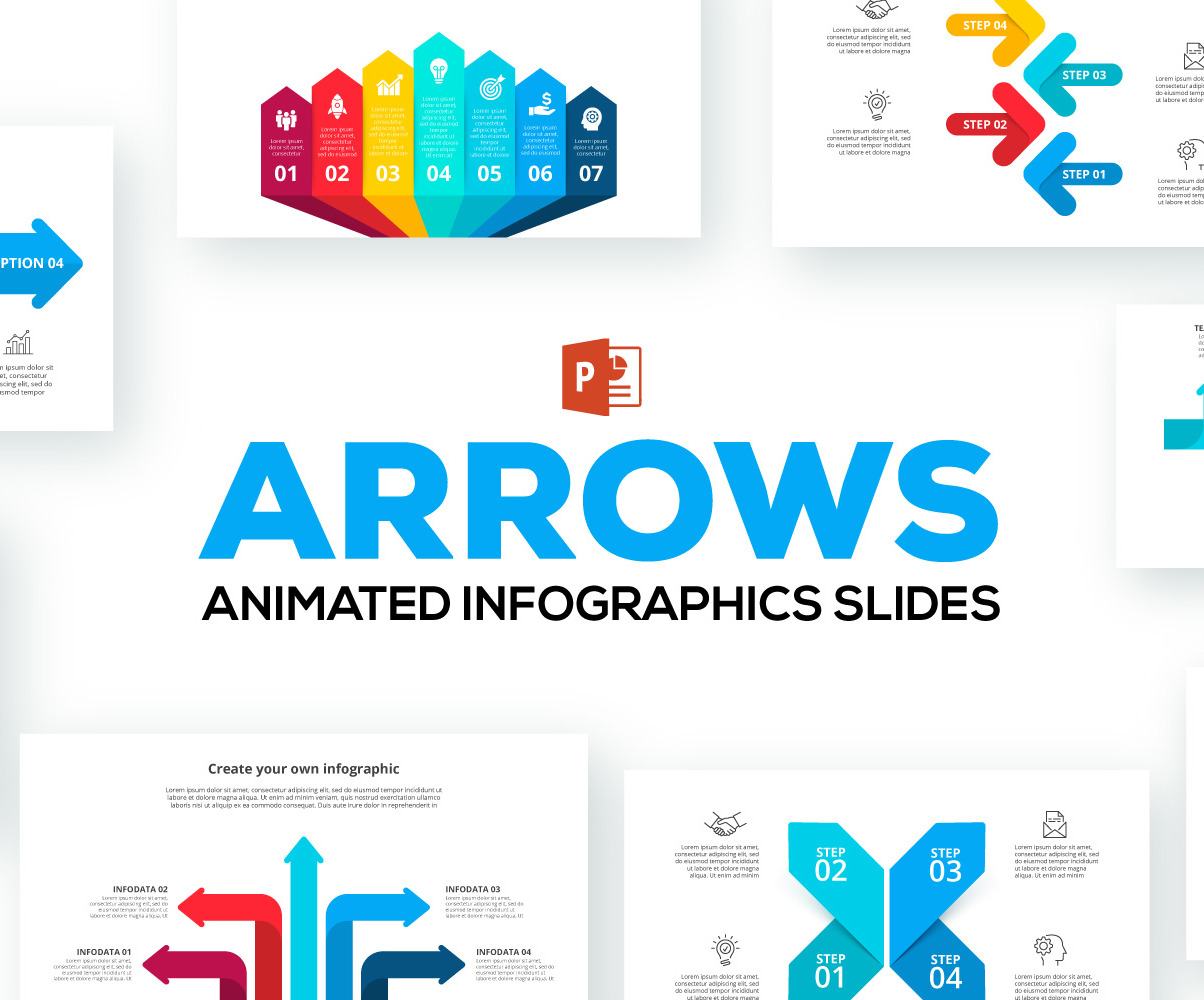 Arrows Animated Powerpoint Infographics Presentations