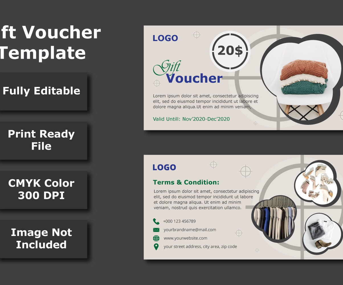 Fashion/Clothing Store Gift Voucher Template