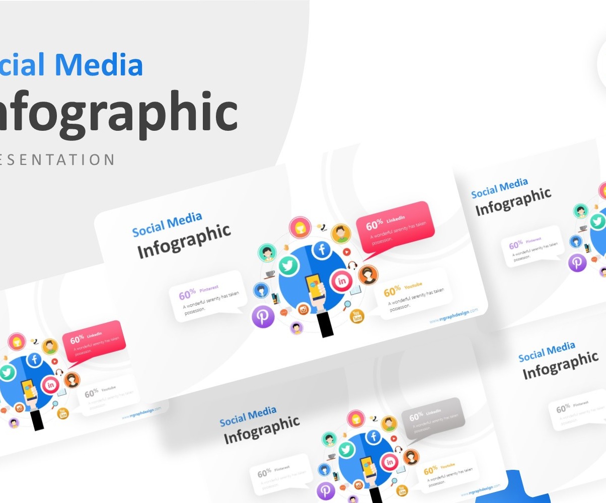 Hand Holding Smartphone Infographic Presentation PowerPoint Template ...