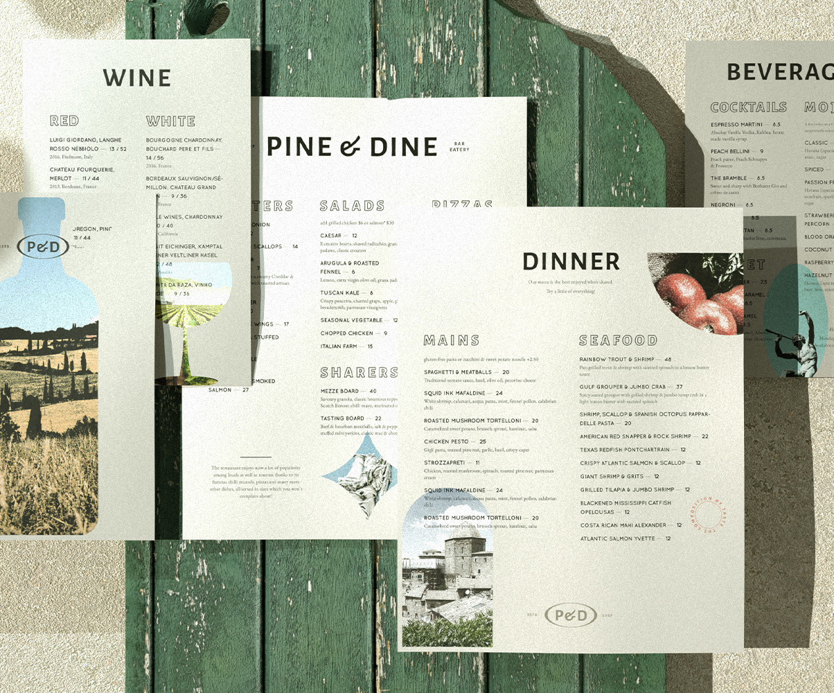 Modern restaurant menu template | Food and Drinks menu