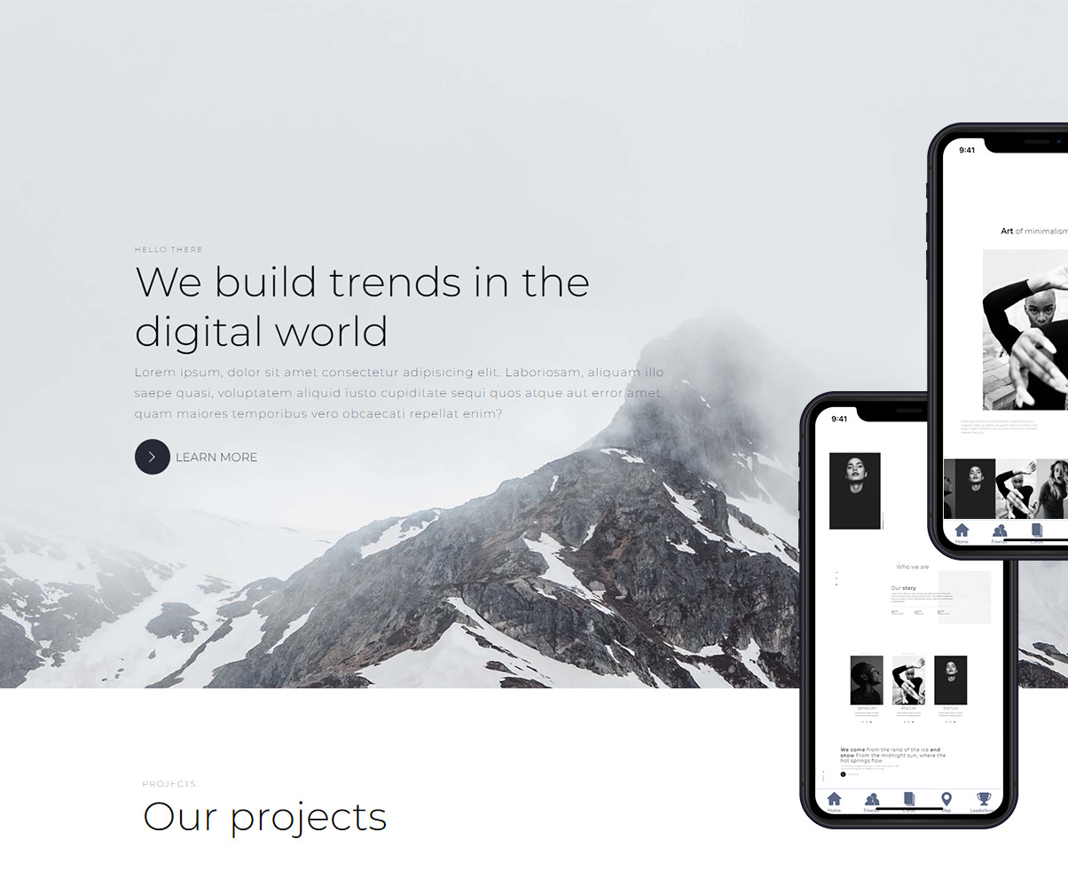 Mood board it is Html5 responsive website template.
