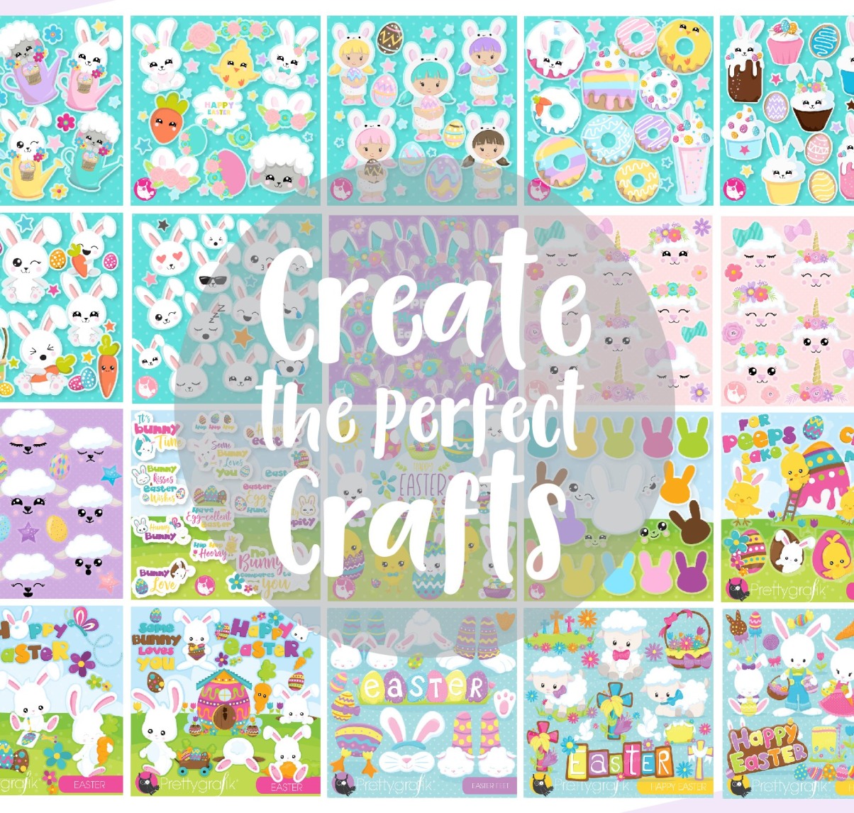 Easter mega bundle 500 in 1 Vector #120509