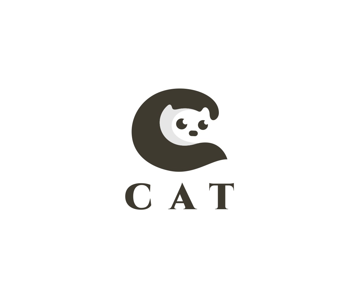 C Letter Cat Logo Template #121086