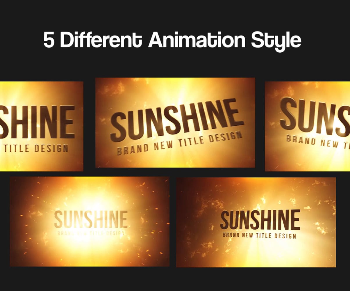 Sunshine Title Design