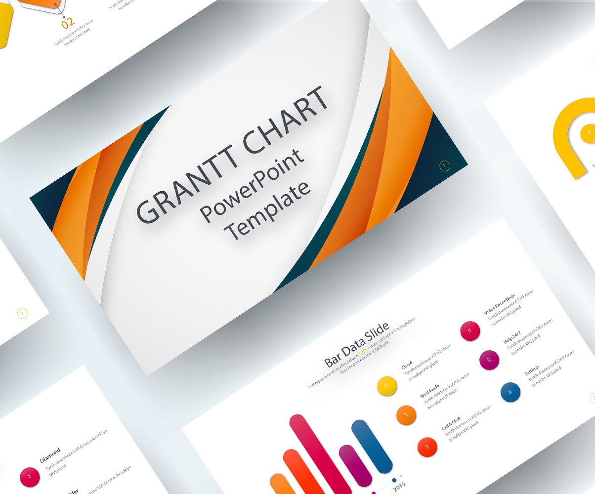Gantt chart powerpoint template free