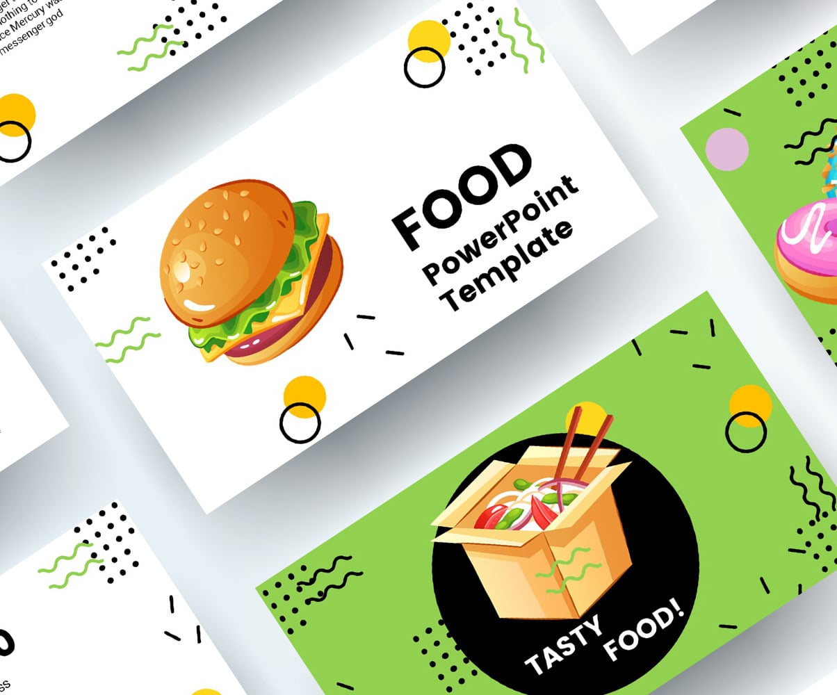 Modèle PowerPoint gratuit de nourriture - TemplateMonster