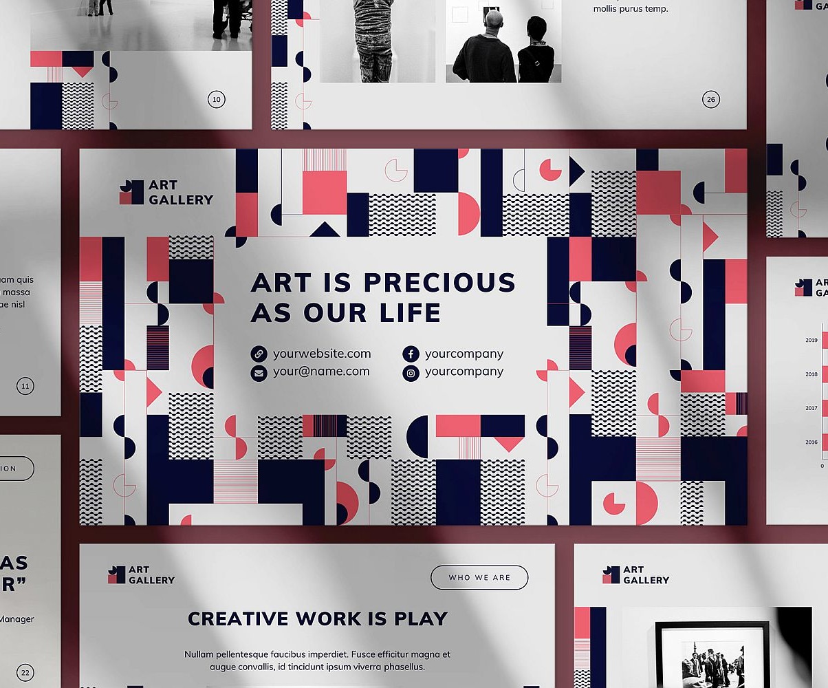 Art Gallery Presentation PowerPoint Template