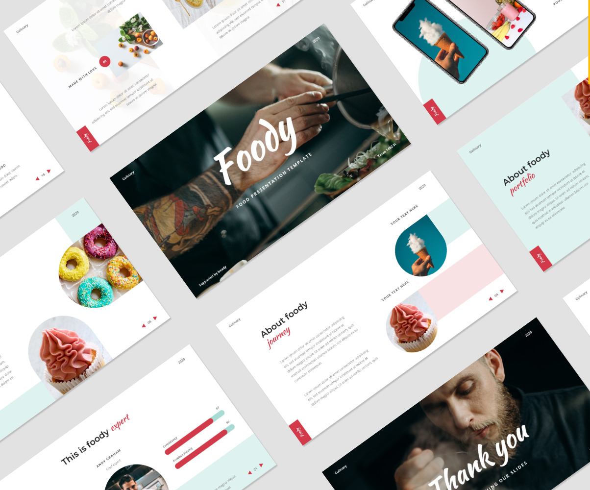 Foody - Food Google Slides Template