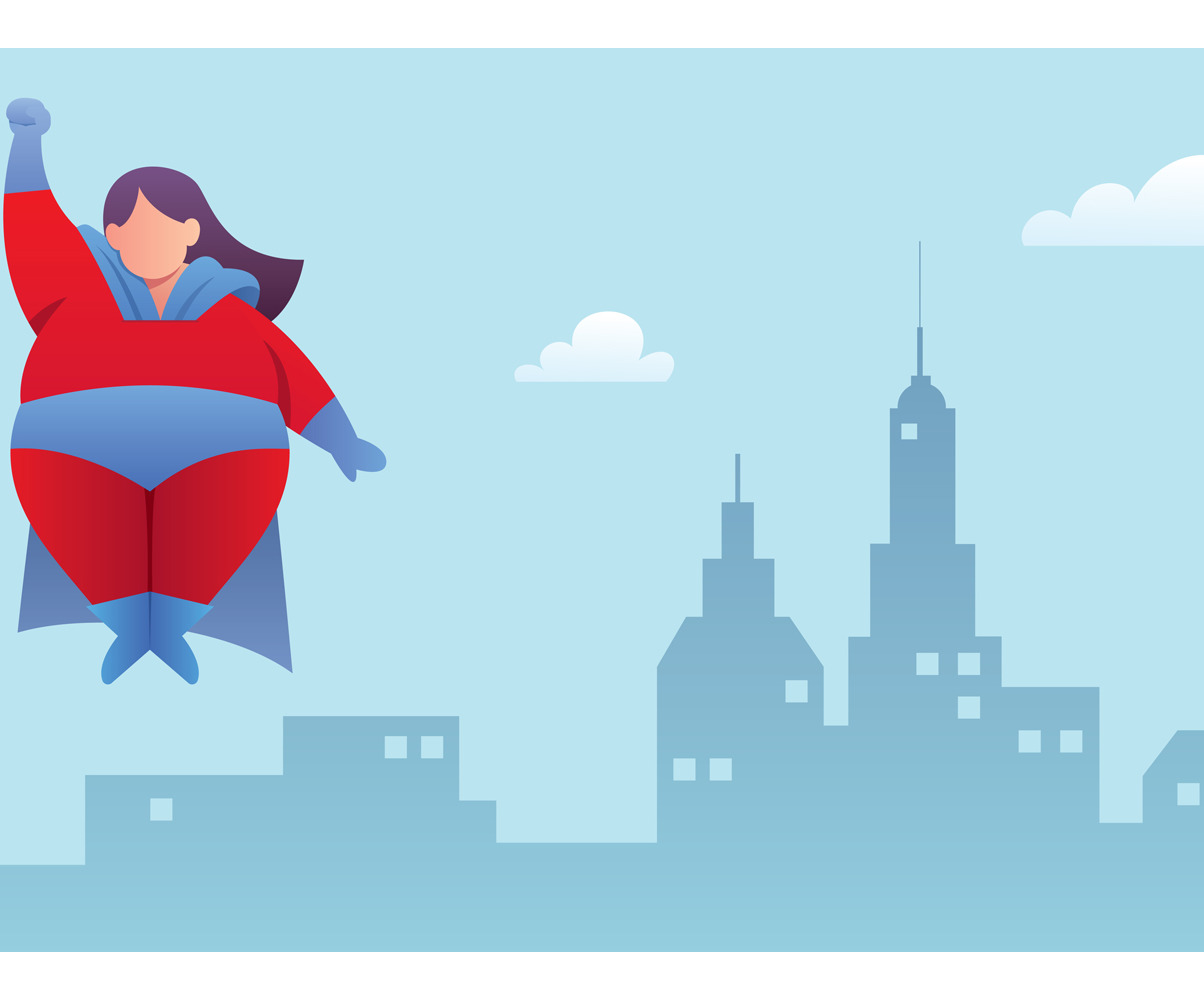 Fat overweight obese obesity body positivity superhero female