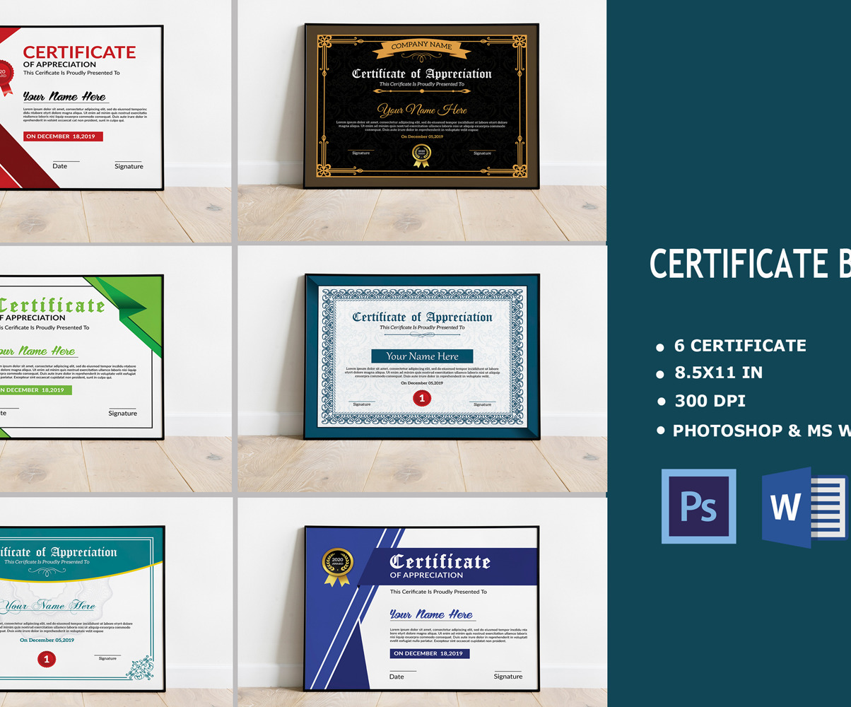 Printable Certificate Template