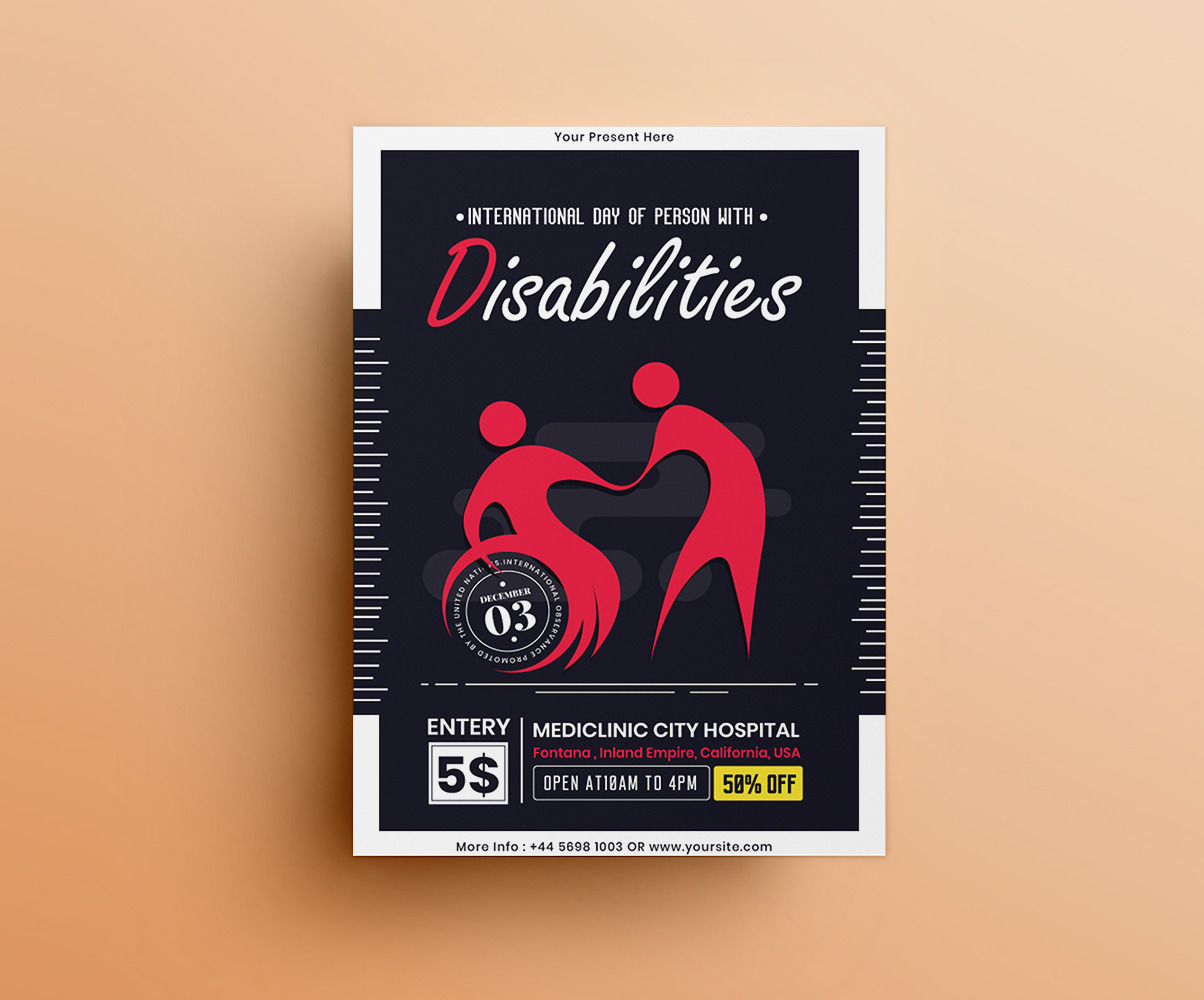 Disability Day Flyer Template
