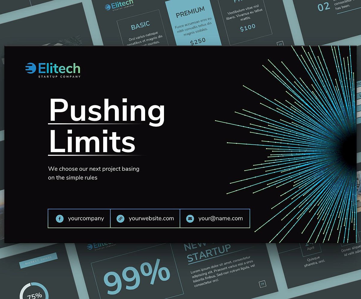 Tech Startup Presentation PowerPoint Template
