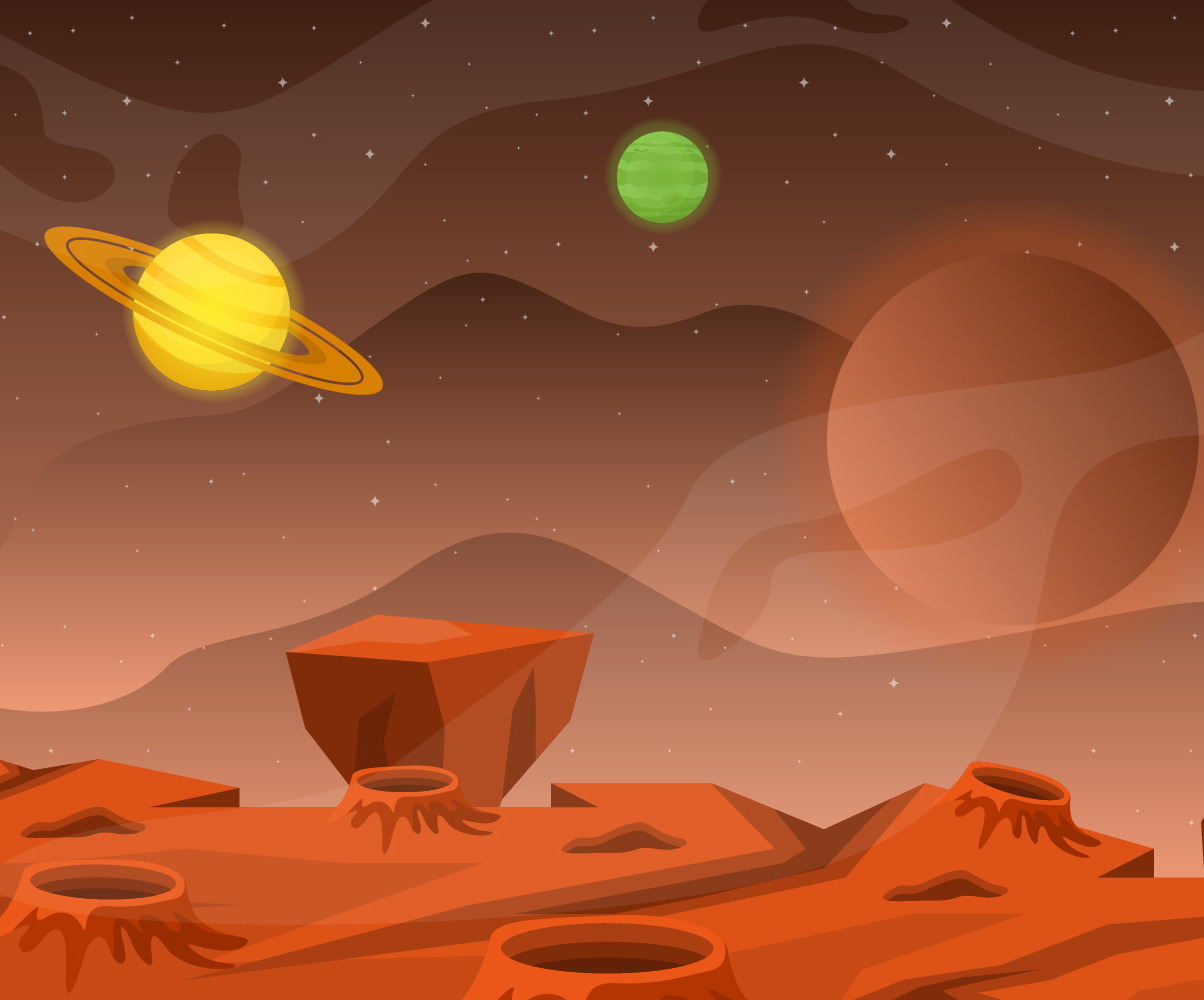 Landscape, surface, planet, sky, place, science, fiction, fantasy ...