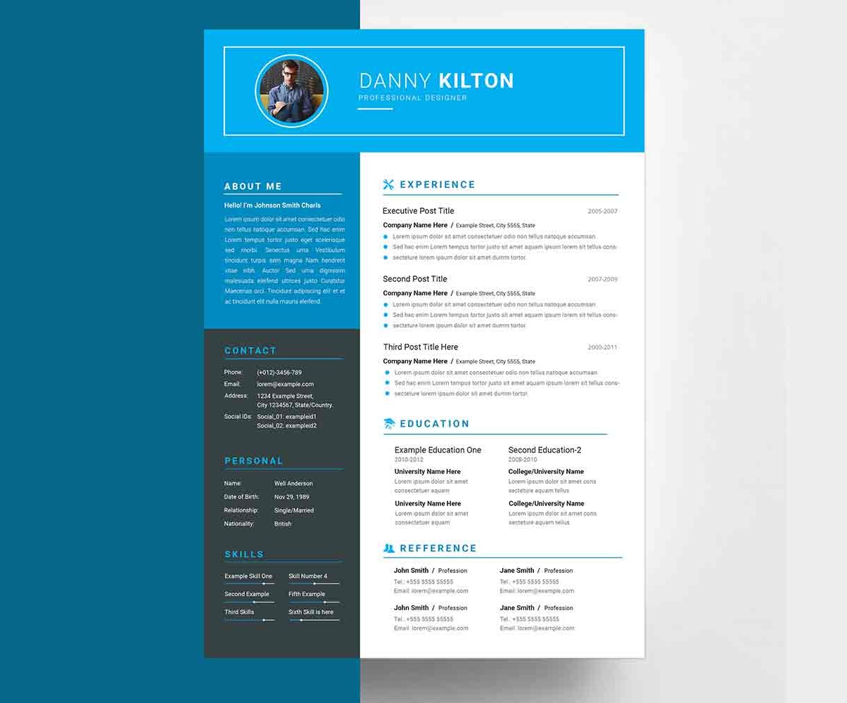 Editable CV and Minimal Resume Template #126205