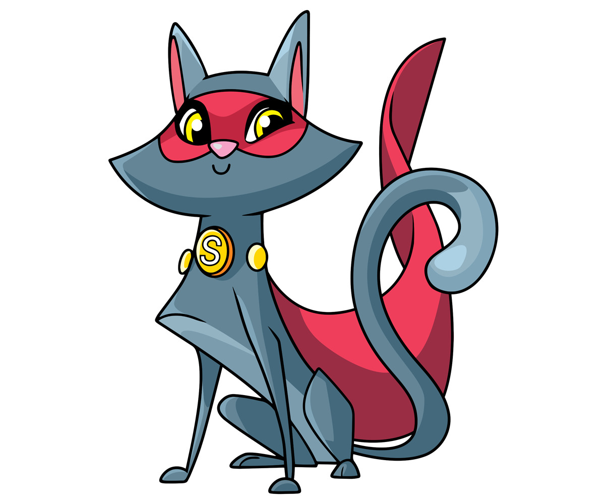 Cape hero cat superheroine superhero super cartoon pet character ...