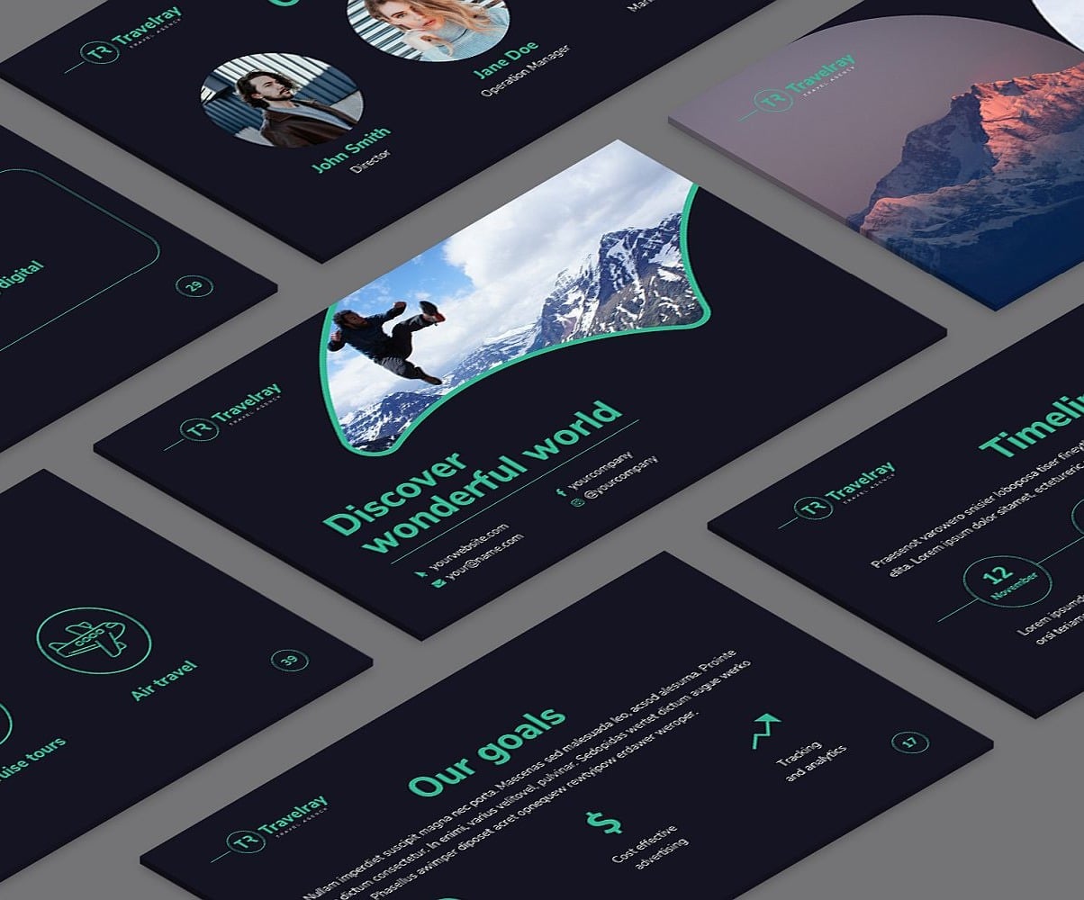 Tours and Travels Presentation PowerPoint Template