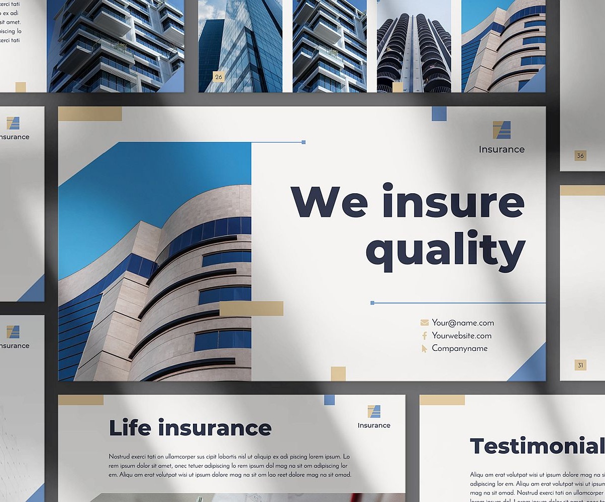 Insurance Agency Presentation PowerPoint Template