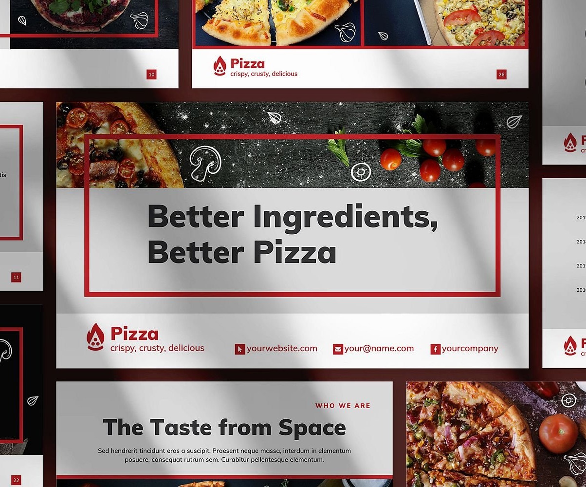 Pizza Restaurant Presentation Powerpoint Template