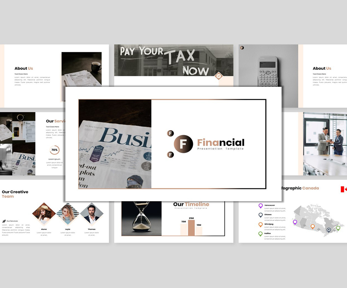 Financial - Modern Business powerpoint template