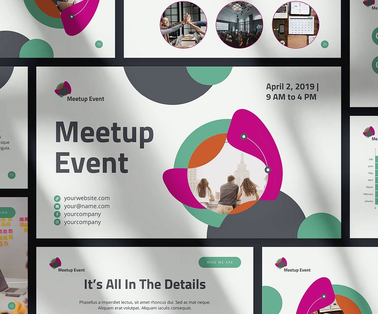 Meetup Event Presentation PowerPoint Template