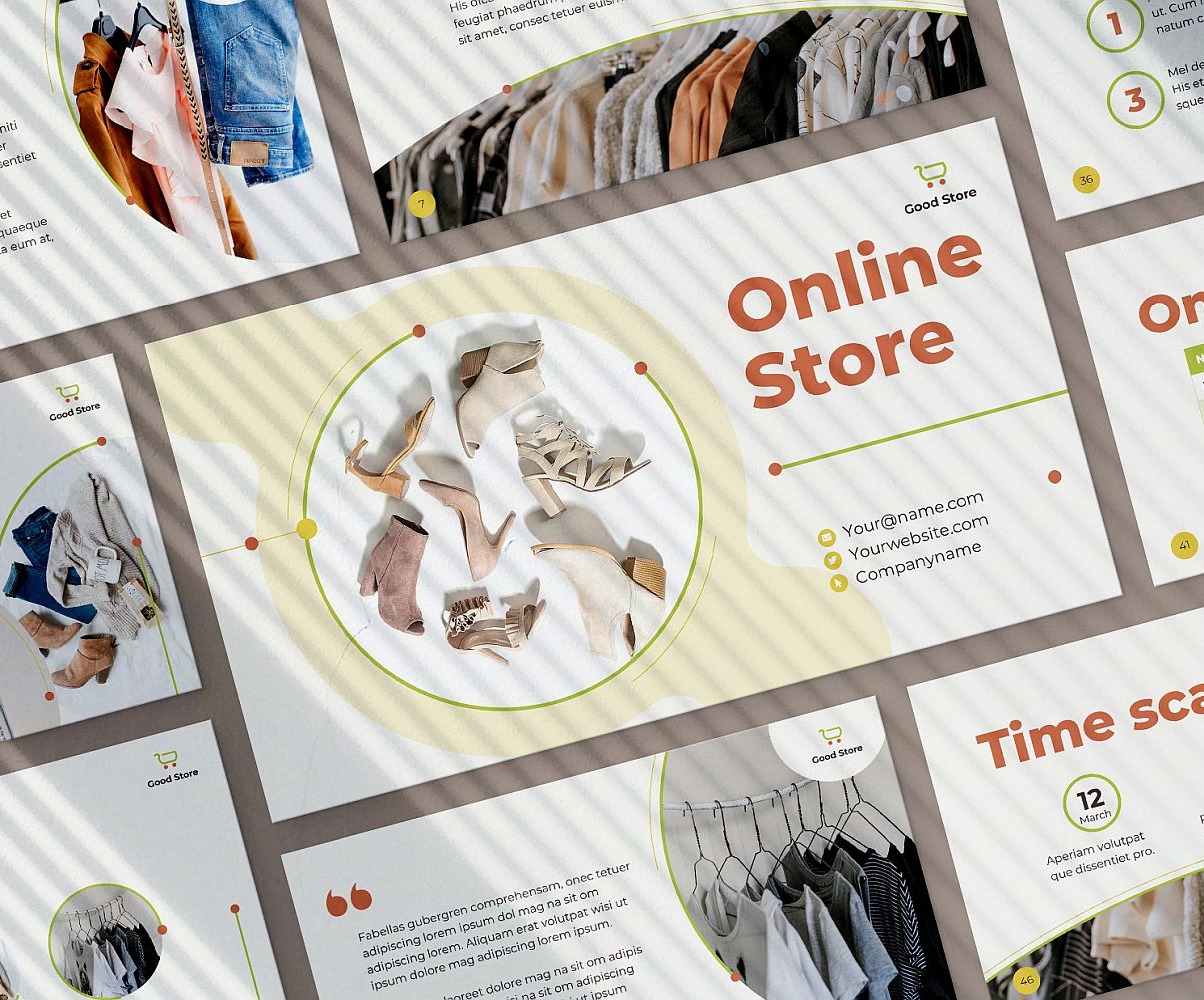 Online Store Presentation PowerPoint Template