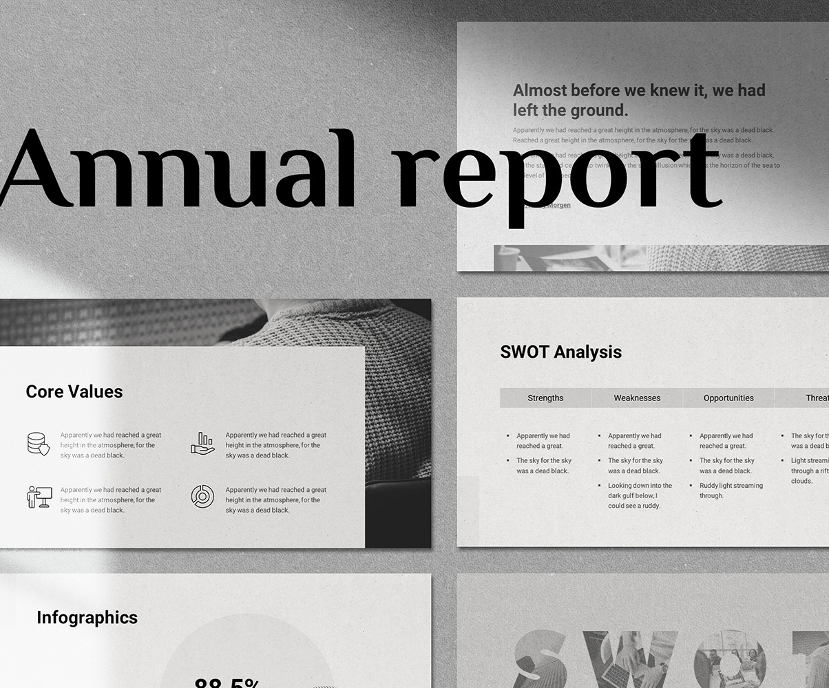 Annual Report - Smooth Animated Template Google Slides #144766