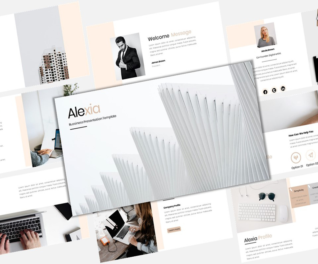 Alexia - Creative Business PowerPoint Template #145915