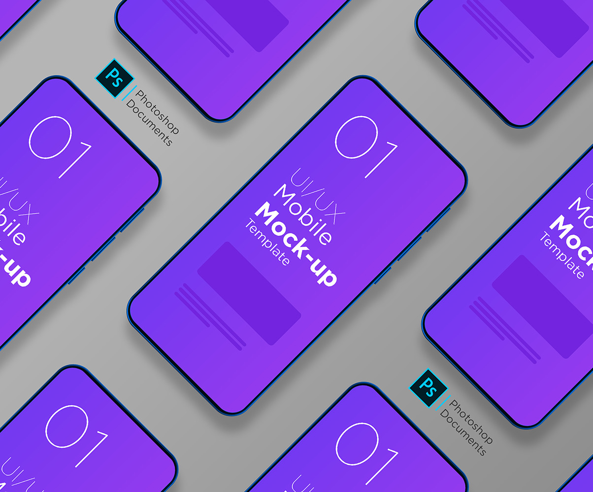 Mobile Apps Mockup design Template