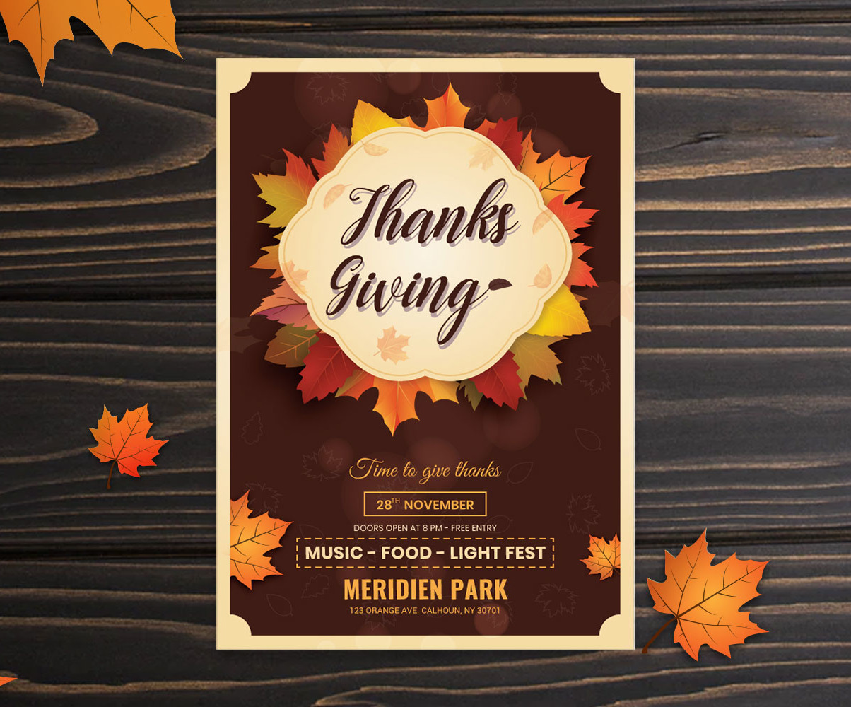 Thanks Giving Flyer - Corporate Identity Template