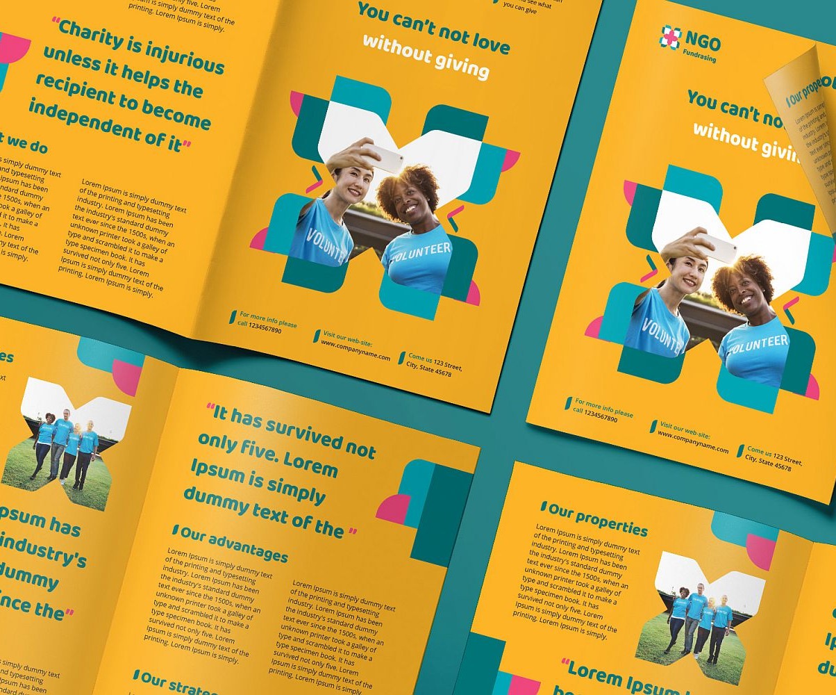 NGO Brochure Bifold Corporate Identity Template #149799