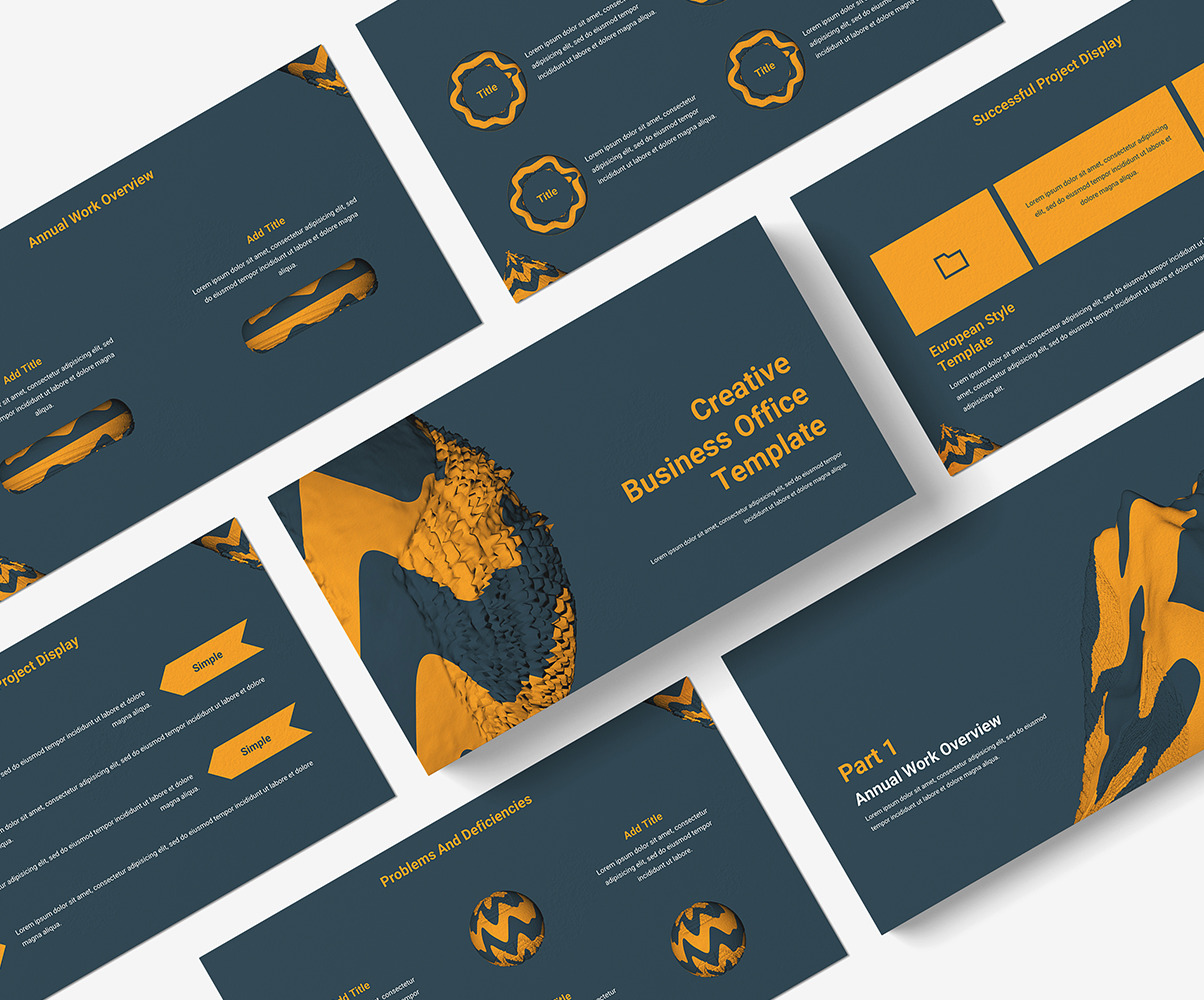 Creative Business Office PowerPoint Template #150275