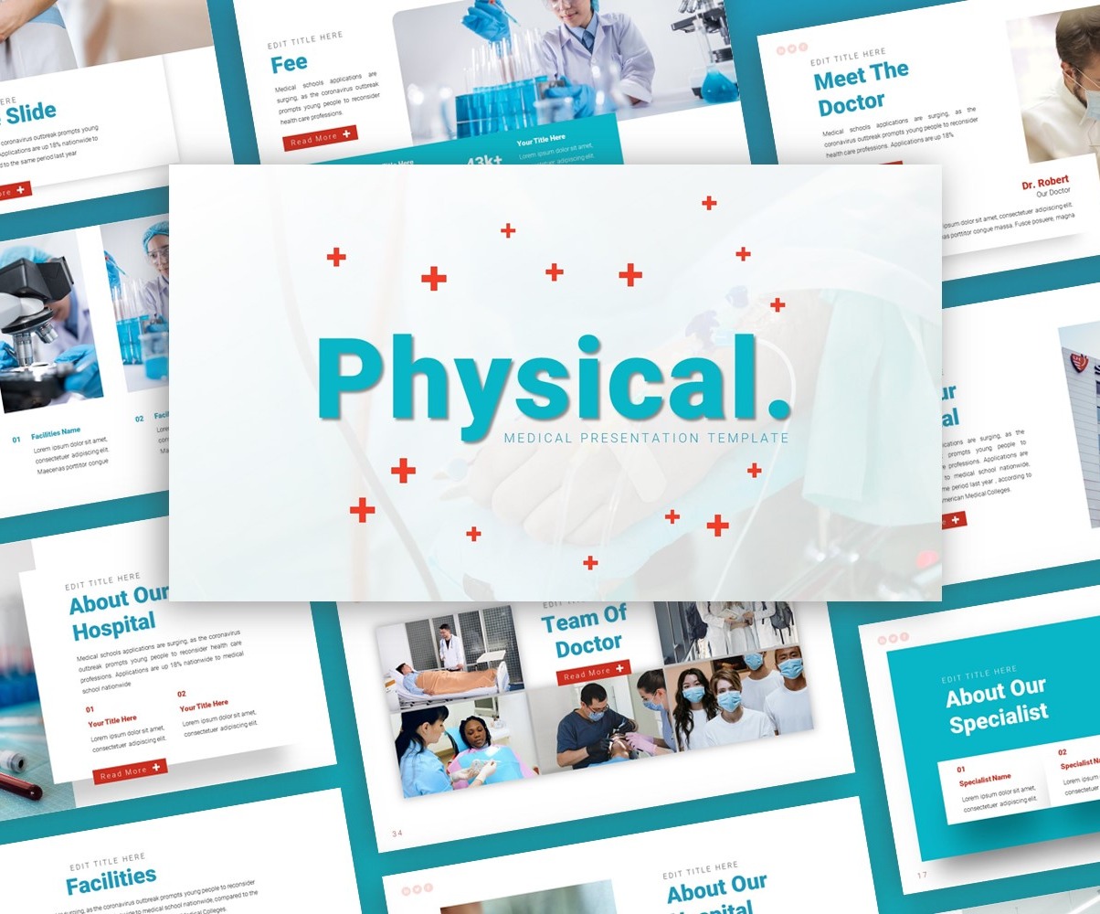 Physical Medical Presentation PowerPoint Template #151175