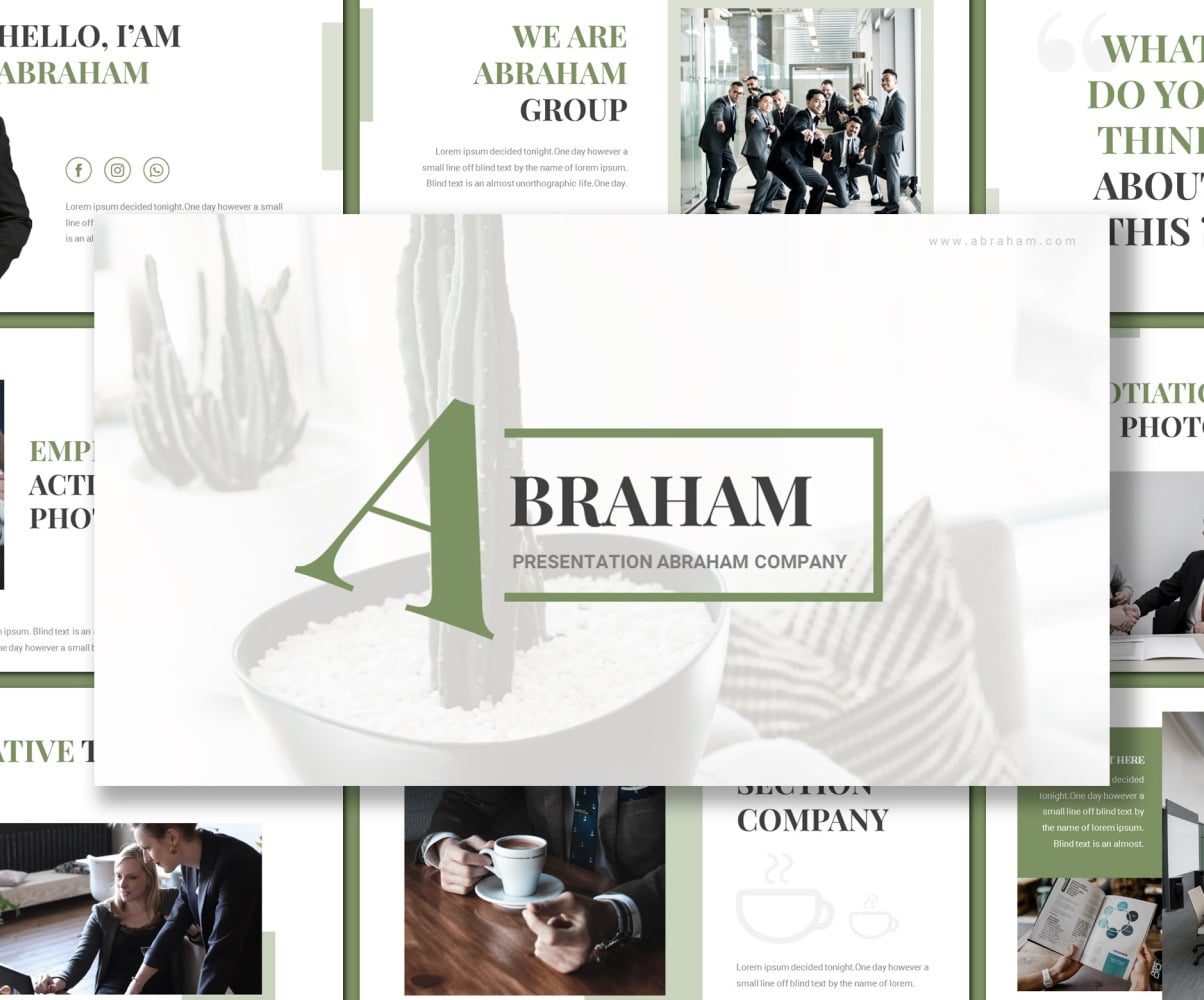 Abraham PowerPoint Template #151206
