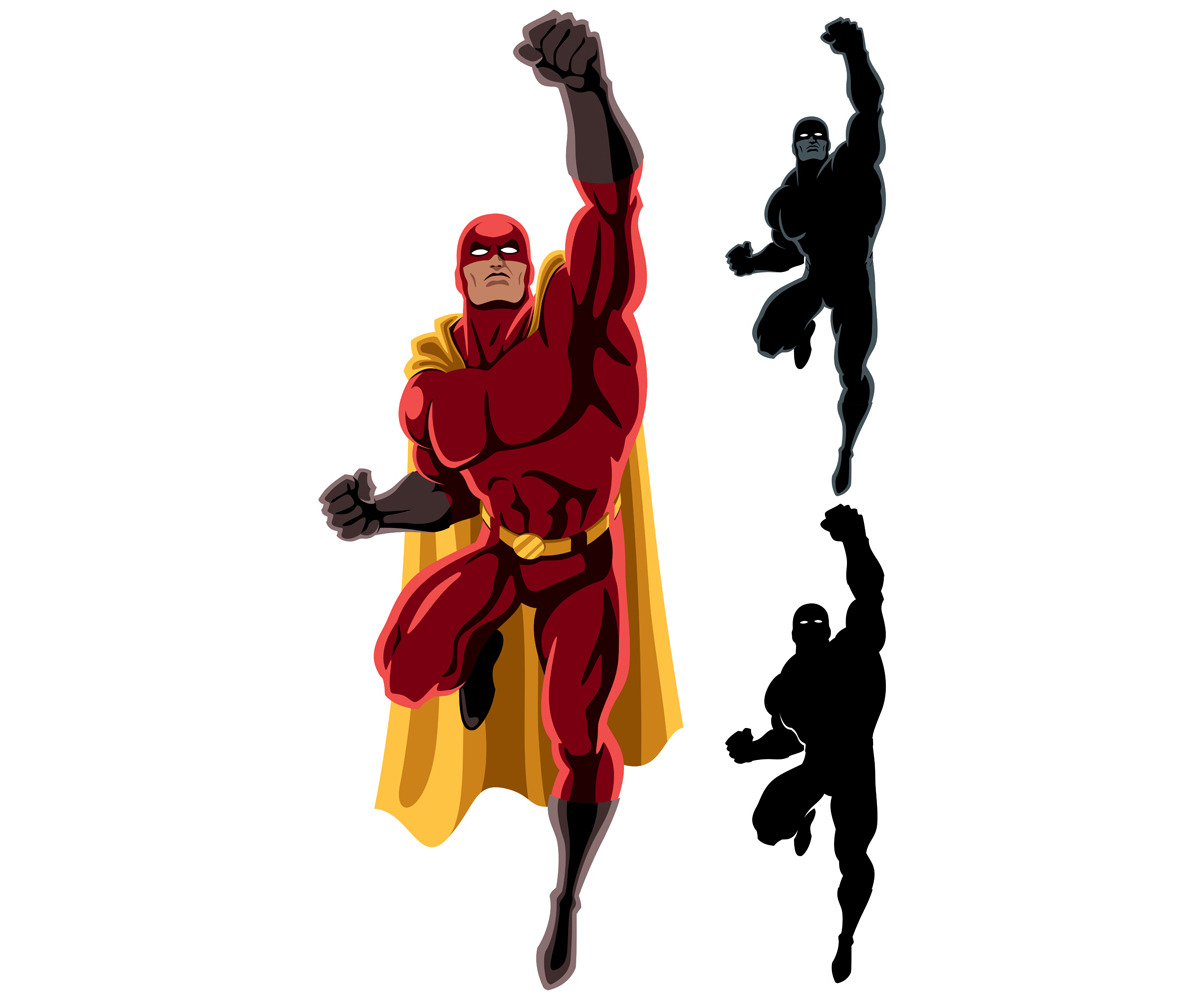 Superhero Flying 2 Illustration #151845