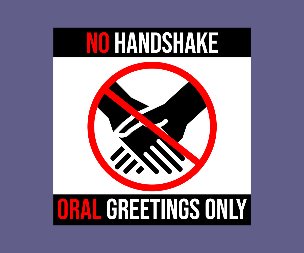 No Handshake Illustration Design Vector #152275