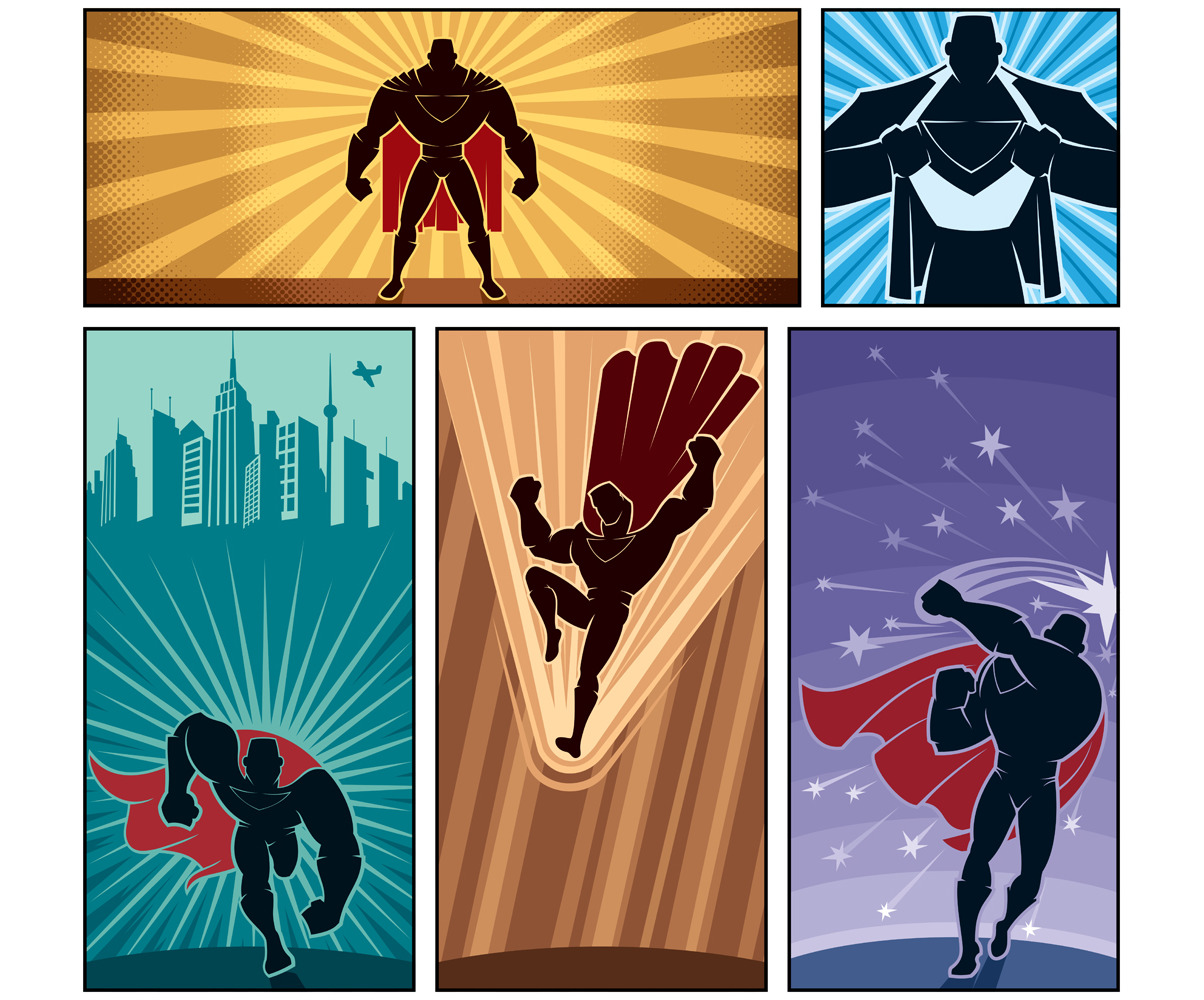 Superhero Banners 2 Illustration #152588