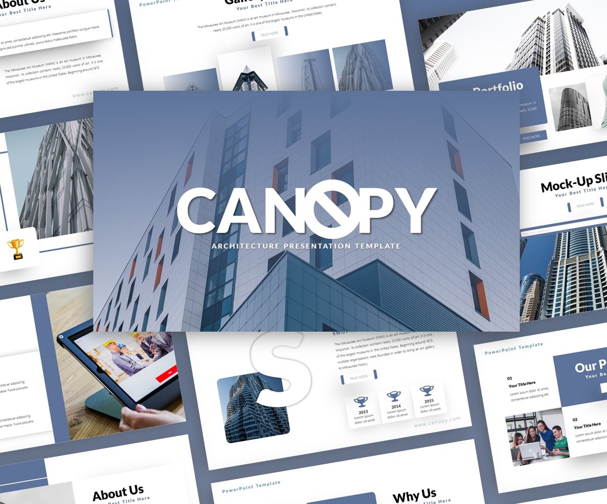 Canopy Architecture Presentation PowerPoint Template #154245