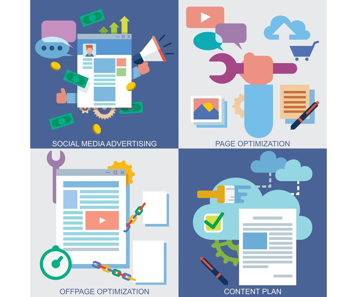 Web Icons Set for Page Optimization - Illustration #157246