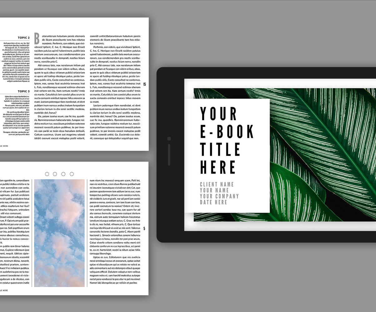 Interactive Ebook Layout Magazine Template #172332