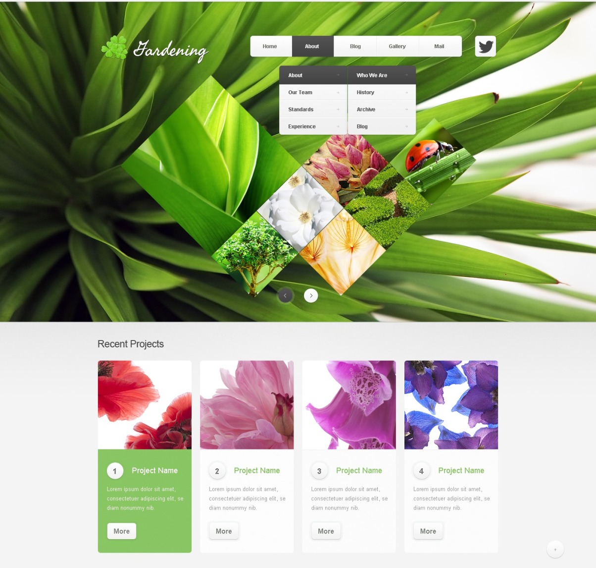 Garden Design Drupal Template #40774