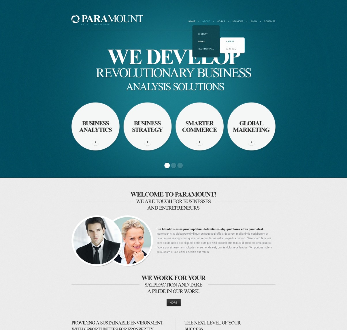 Professional Management Drupal Template #42645