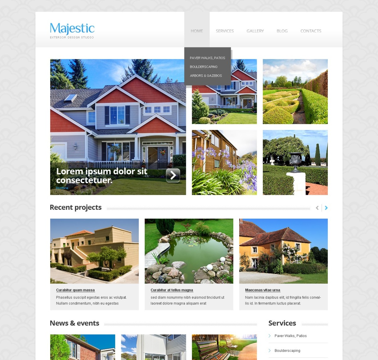 Magic Exterior Design WordPress Theme #43364