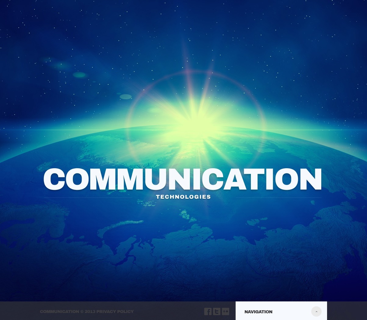 Communications Website Template #44311