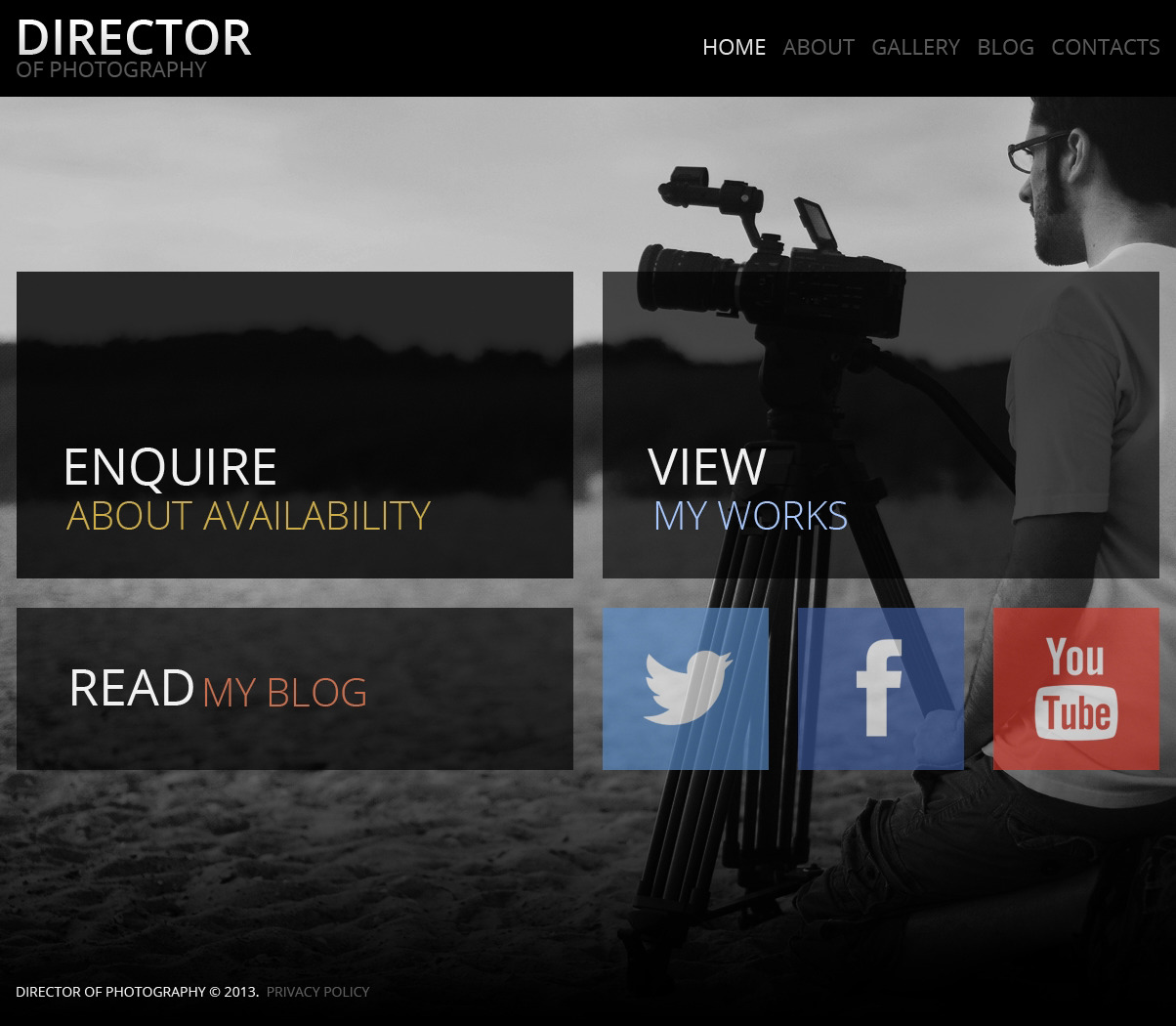 Fancy Photographer Portfolio WordPress Theme #47223