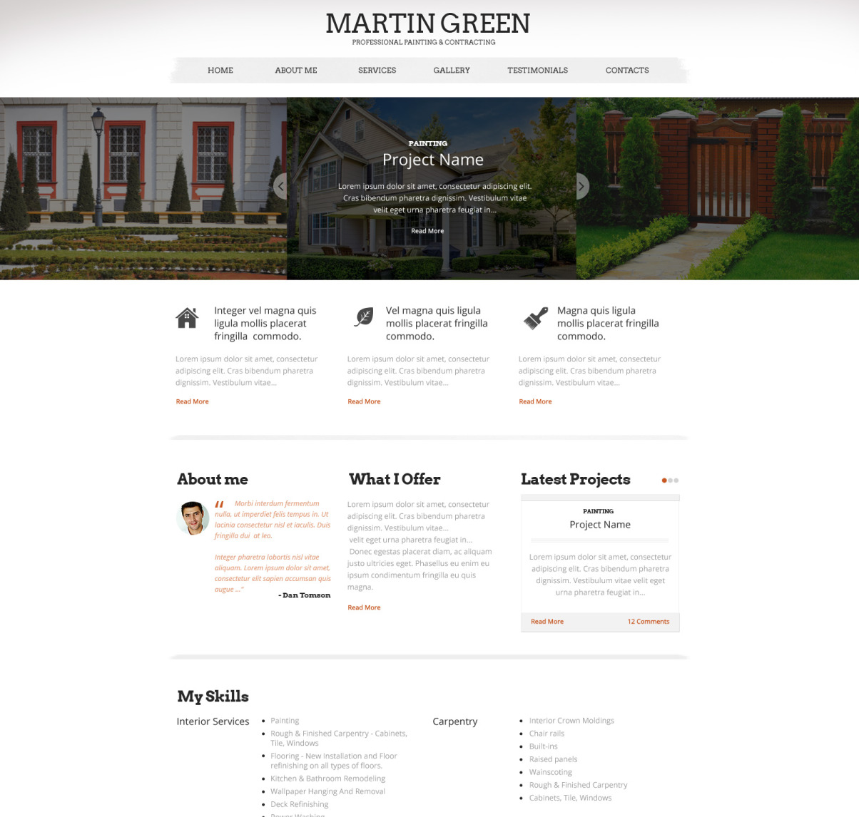 Home Repairs Responsive Website Template #47590