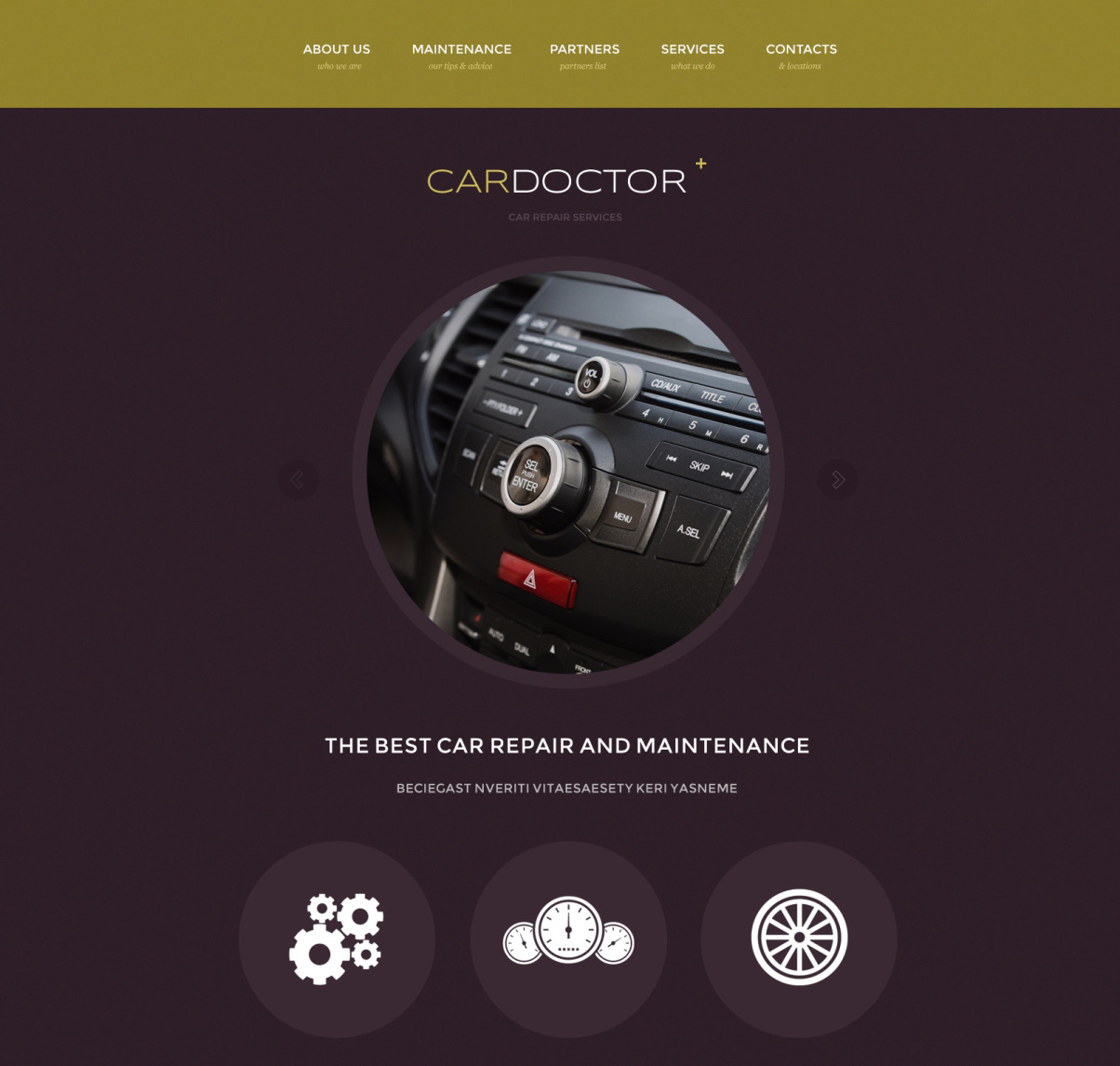 Car Repair Responsive Website Template #47923