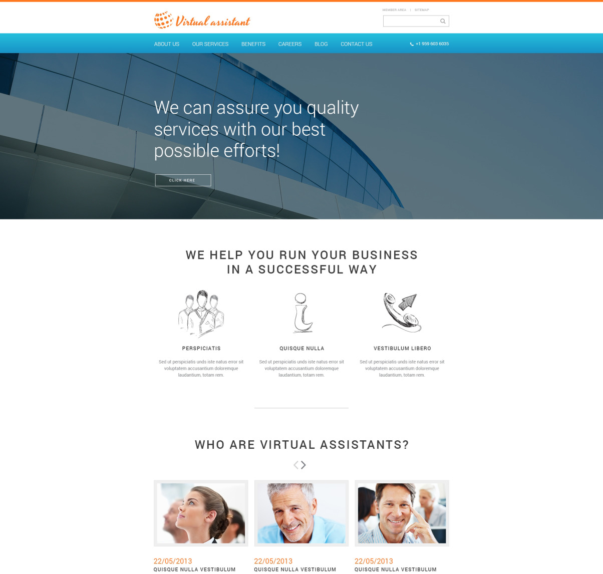 Consulting Responsive Website Template #48093