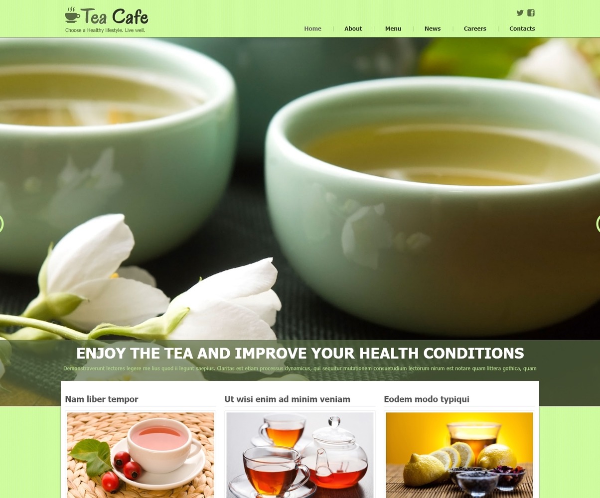 Tea Shop Responsive Joomla Template #48083