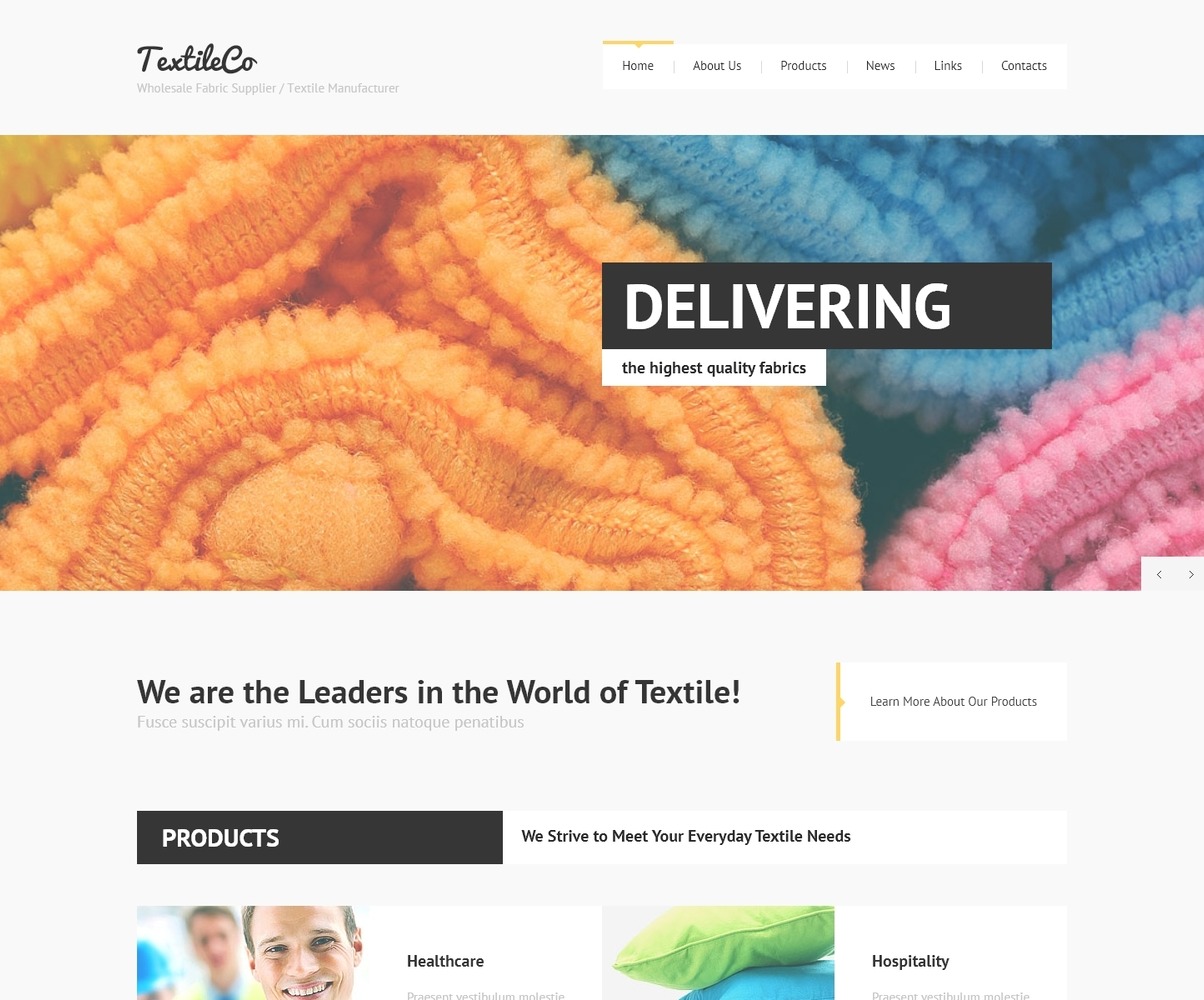 Textile Industry Joomla Template #48252